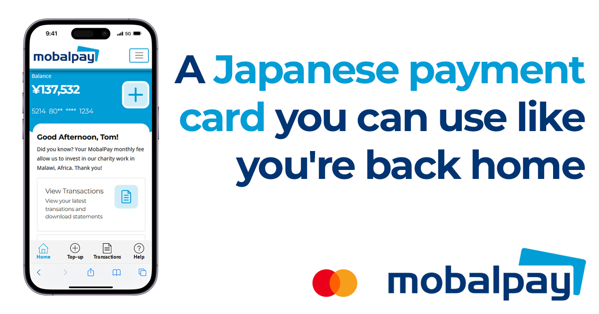 MobalPay | A Smarter Credit Card Alternative in Japan for foreigners